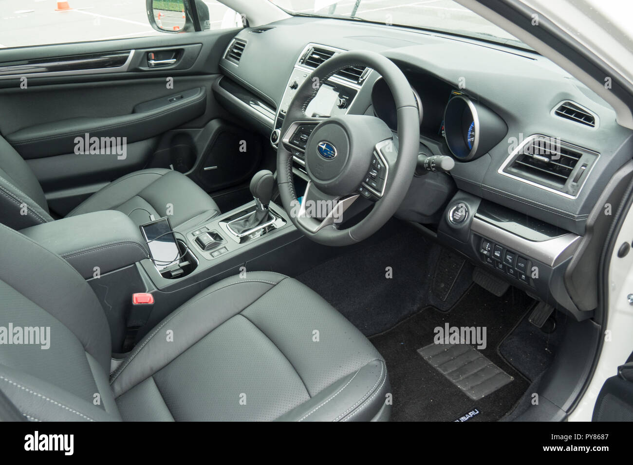 Hong Kong, China Jan 23, 2018 : Subaru Outback 2018 Interior Jan 23 ...