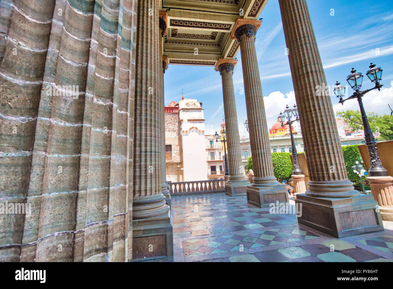 Guanajuato Juarez Theater (Teatro Juarez) entrance Stock Photo - Alamy
