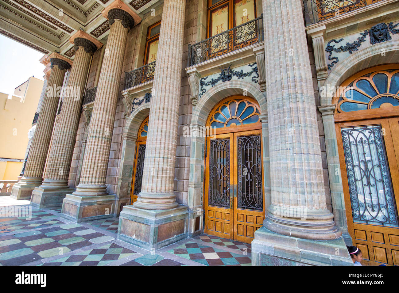 Guanajuato Juarez Theater (Teatro Juarez) entrance Stock Photo - Alamy