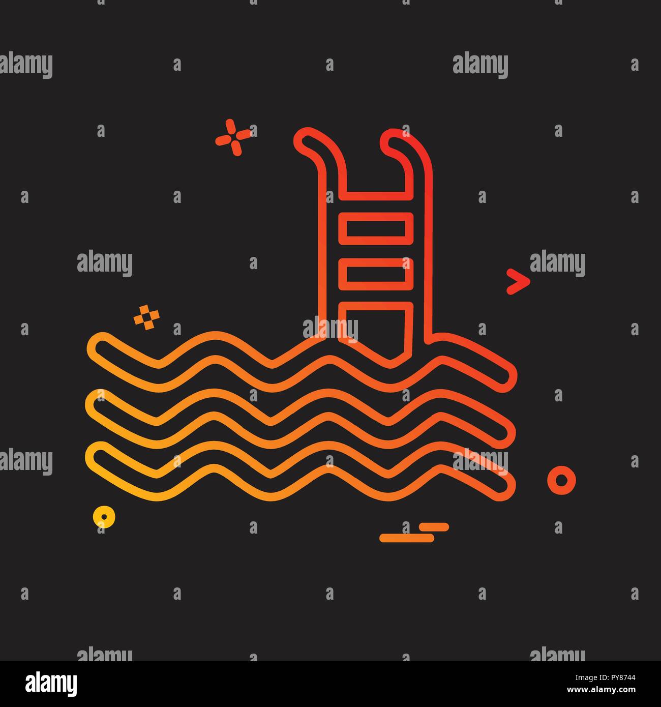 Swimming icon design vector Stock Vector Image & Art - Alamy