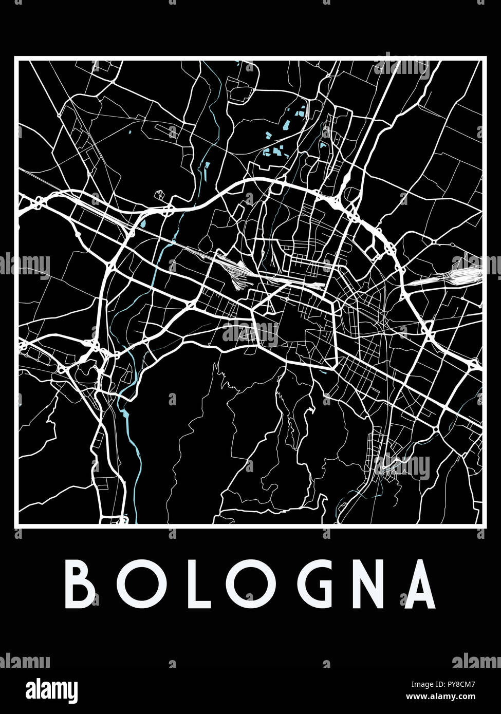 Old map of bologna hi-res stock photography and images - Alamy