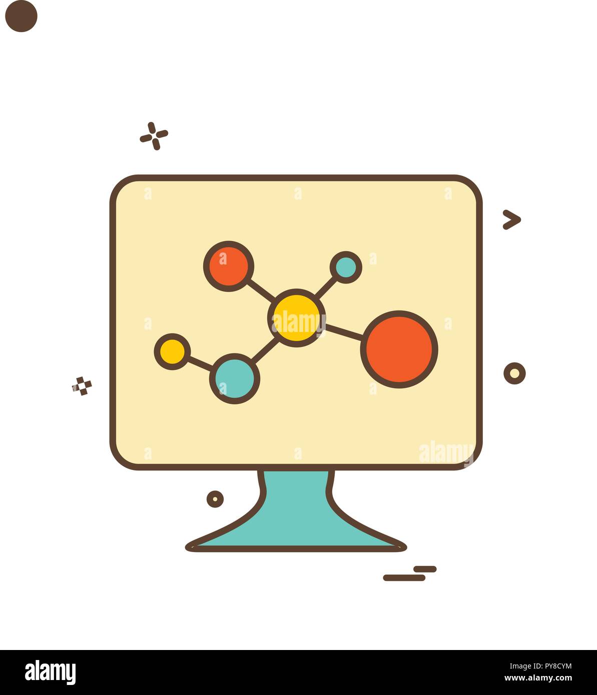 lcd screen molecules icon vector Stock Vector Image & Art - Alamy