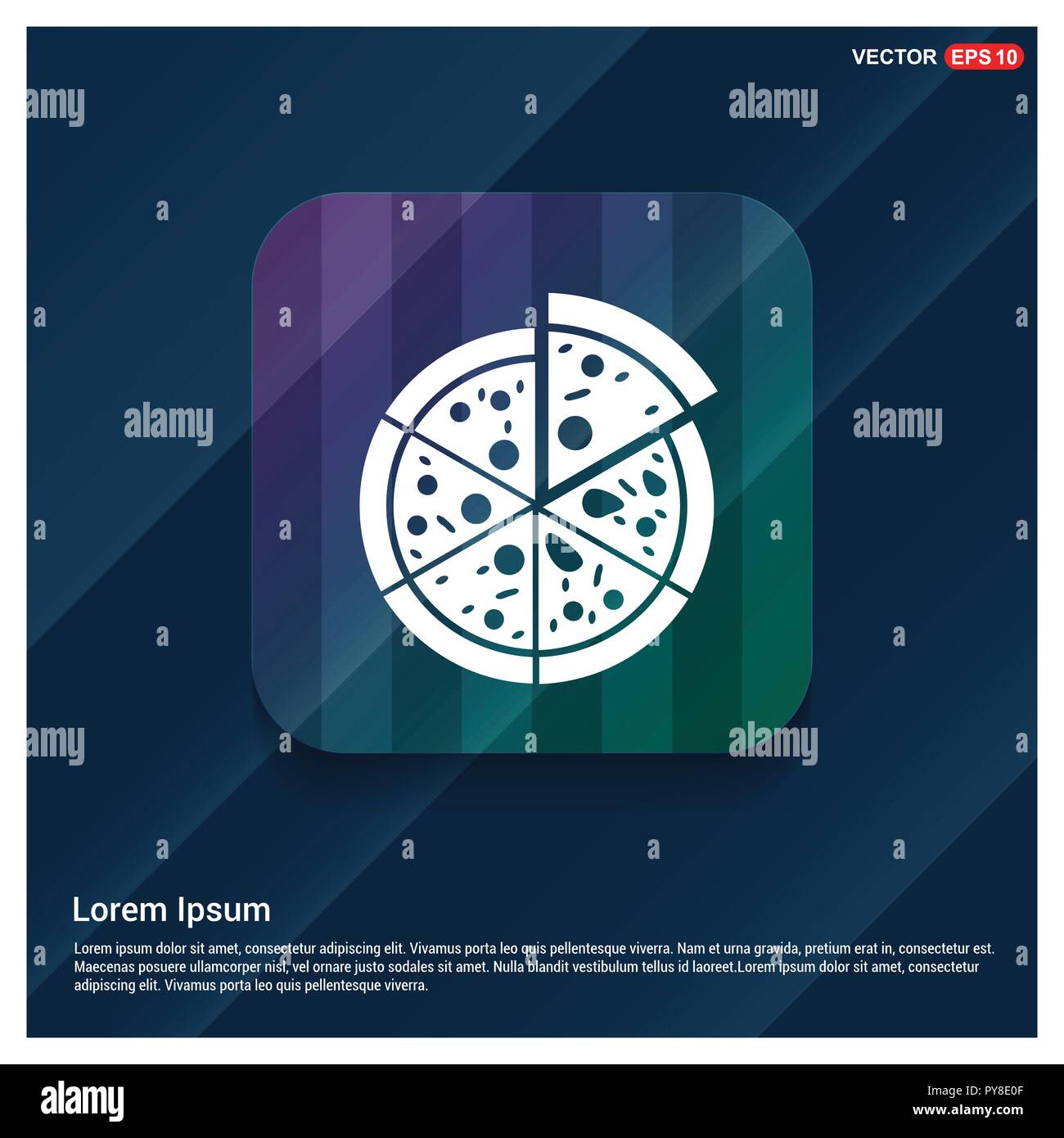 Classic pizza icon Stock Vector Image & Art - Alamy