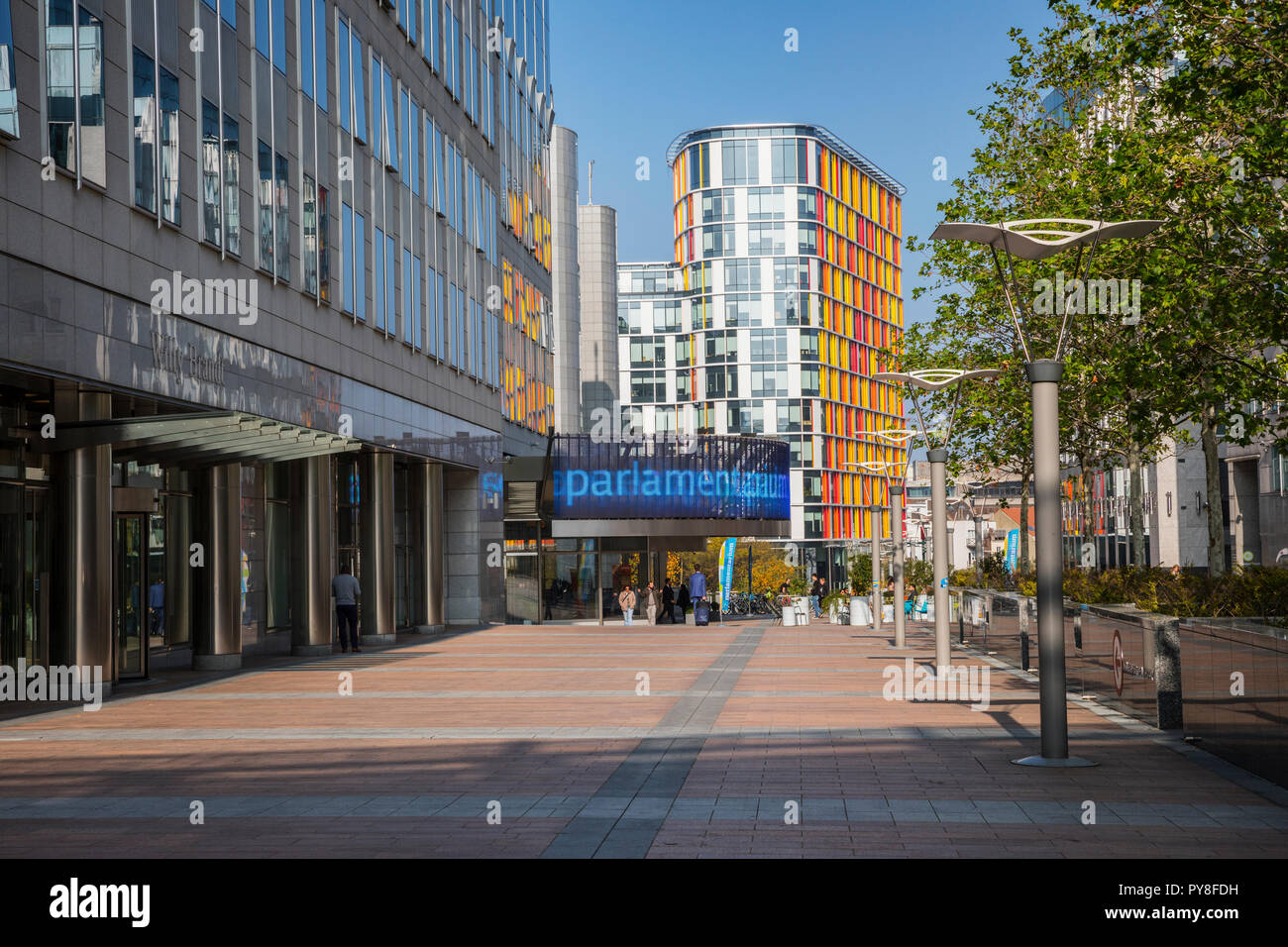 Brussels Parlamentarium building Stock Photo - Alamy