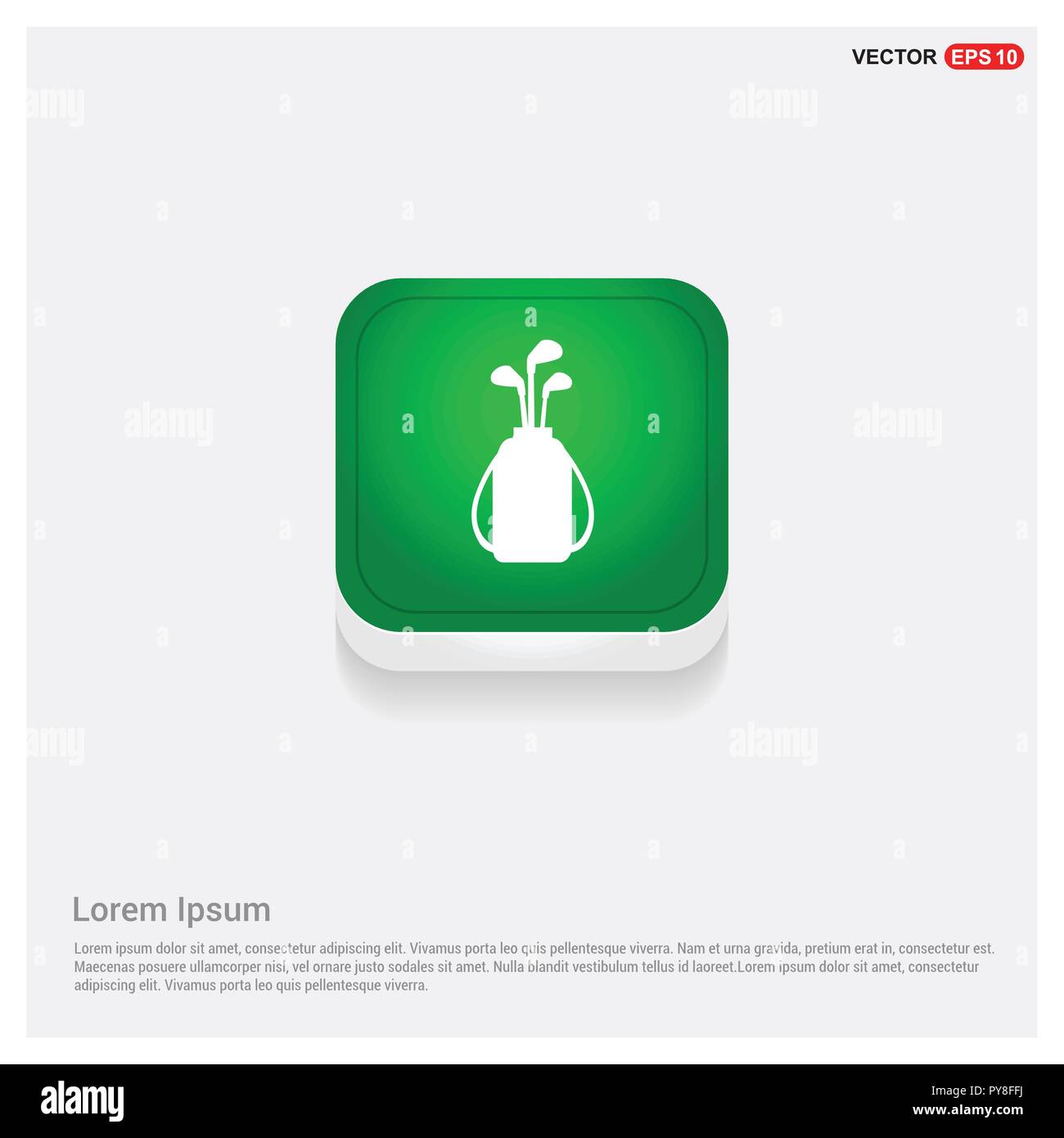 Golf Bat Icon Stock Vector Image & Art - Alamy