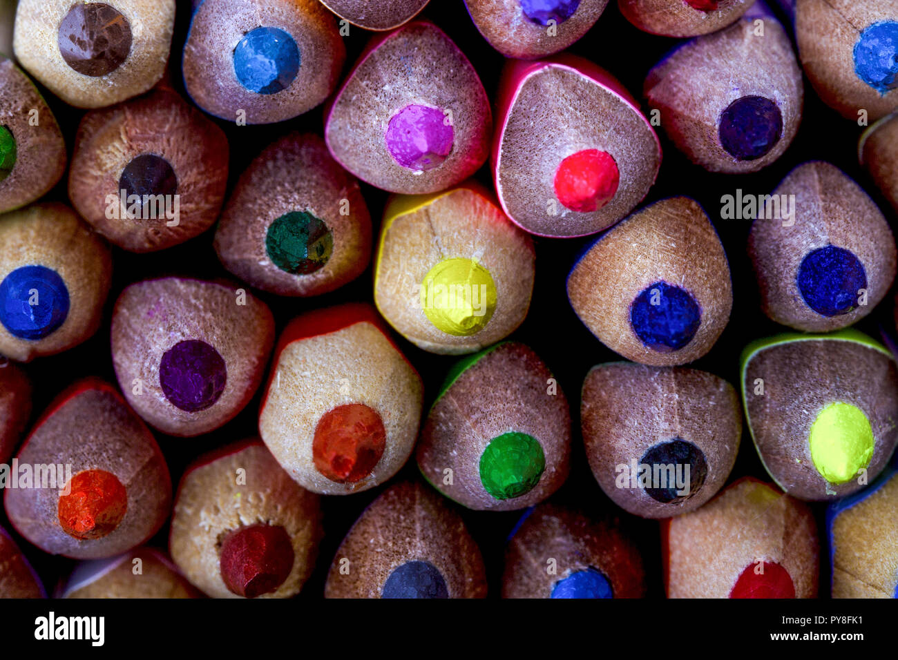 photo of colored pencils, background image Stock Photo - Alamy