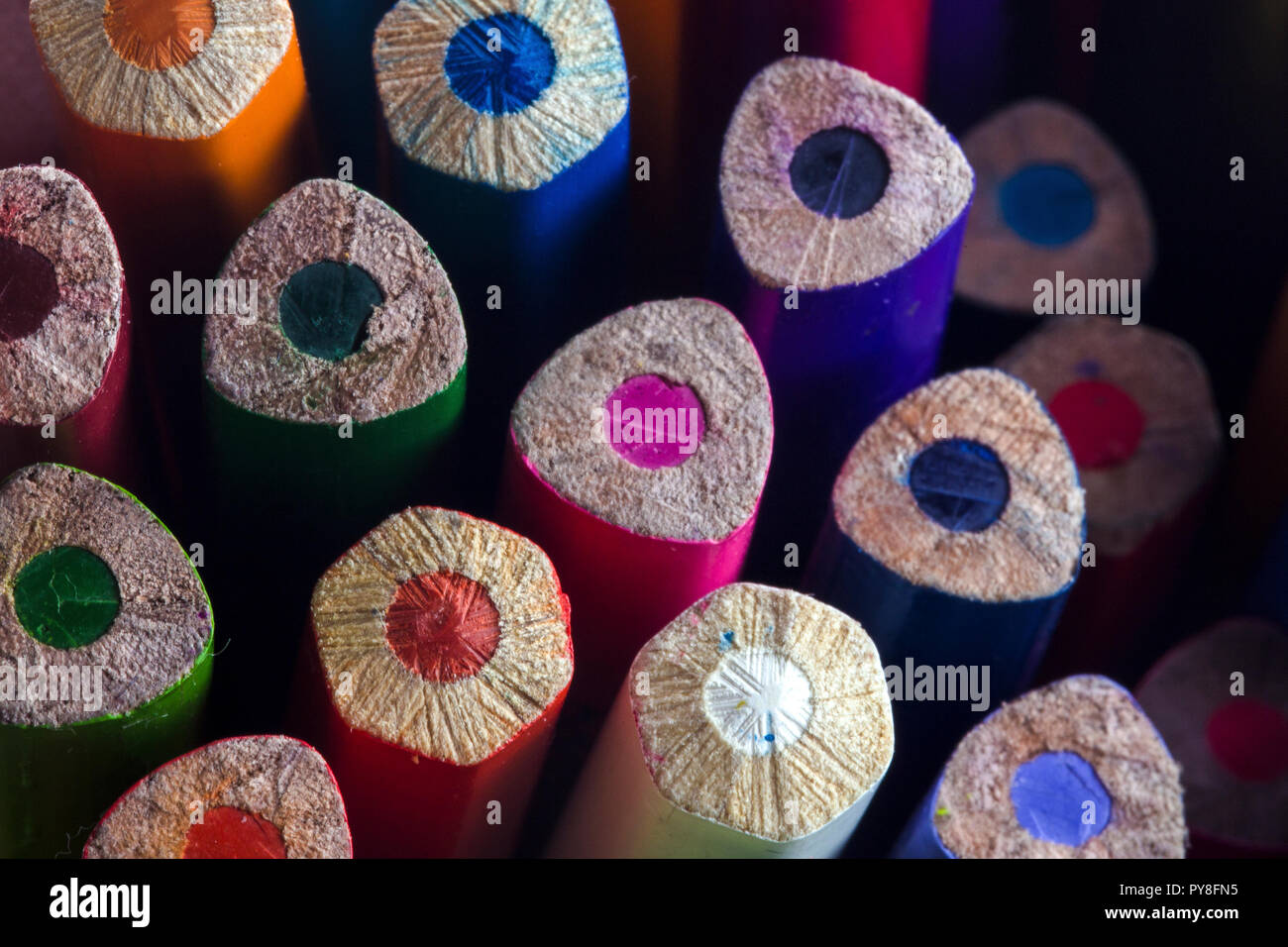 photo of colored pencils, background image Stock Photo - Alamy