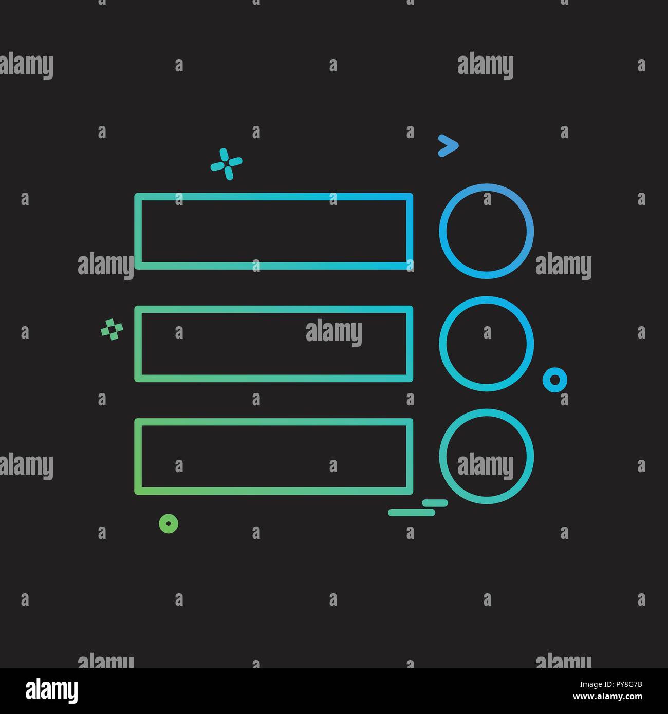 Menu icon design vector Stock Vector Image & Art - Alamy