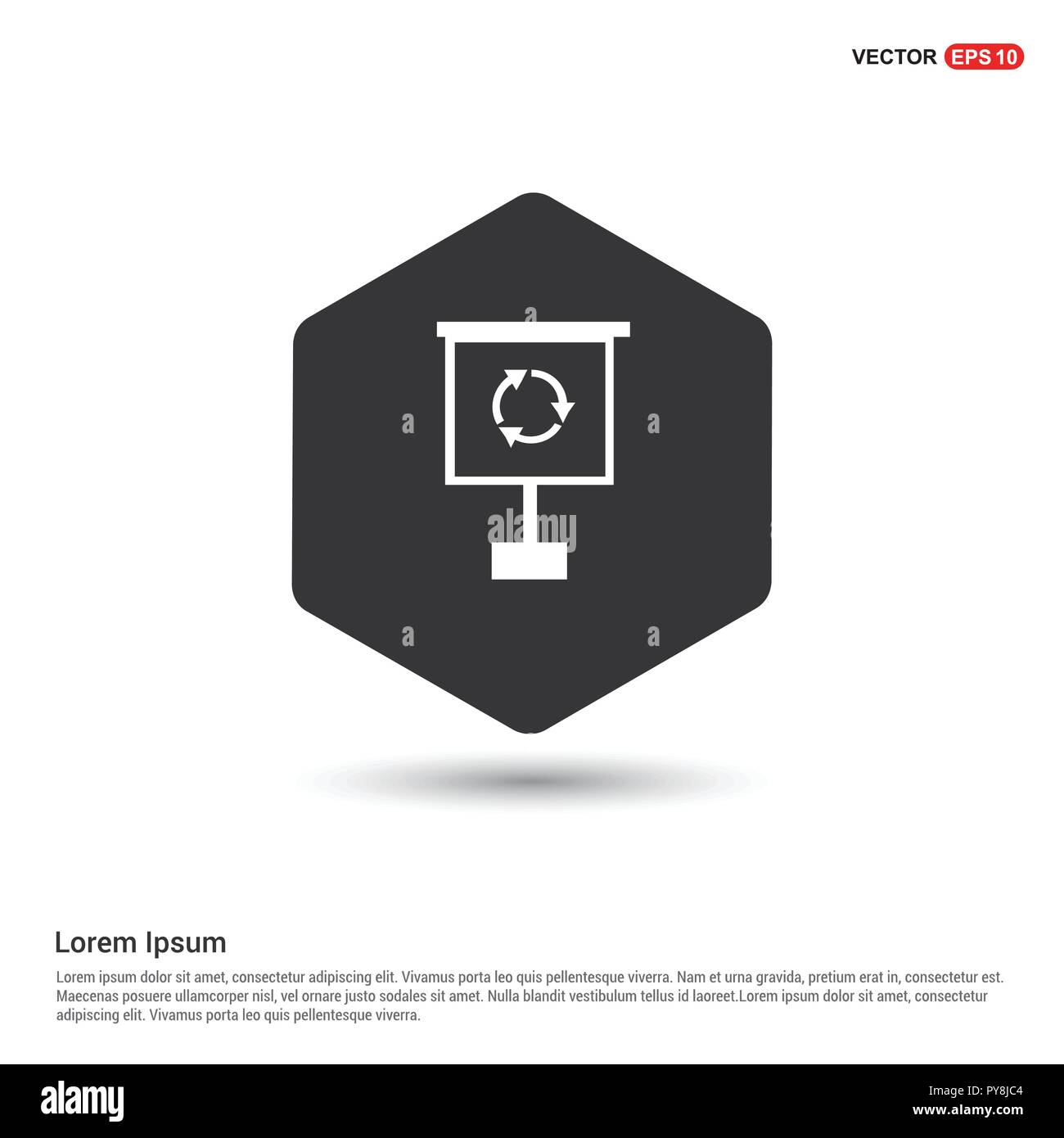 Reload Symbol in presentation board icon Stock Vector Image & Art - Alamy