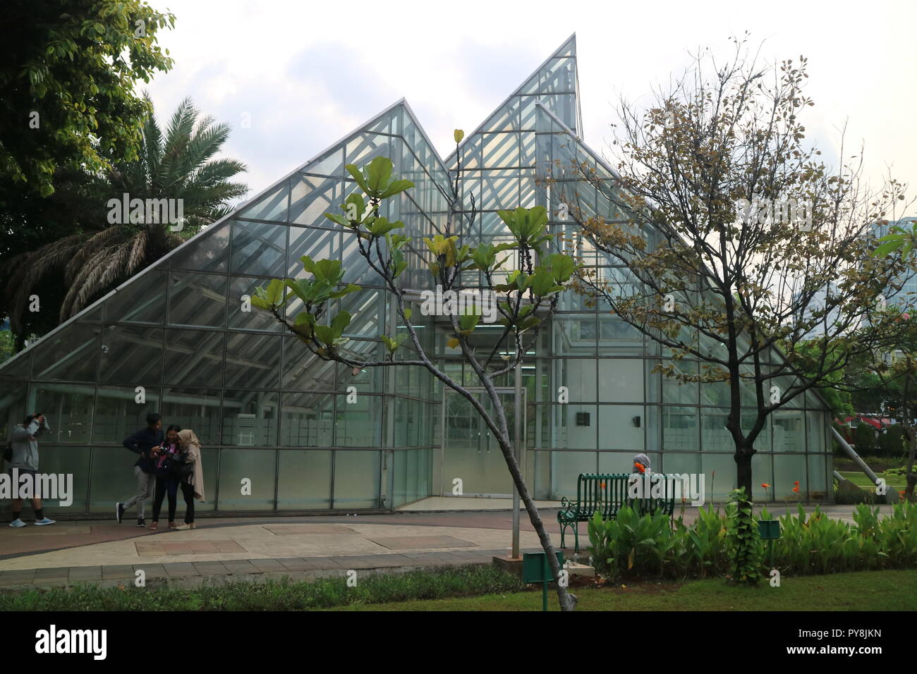 Glass Building at Menteng Park in Jakarta Stock Photo - Alamy