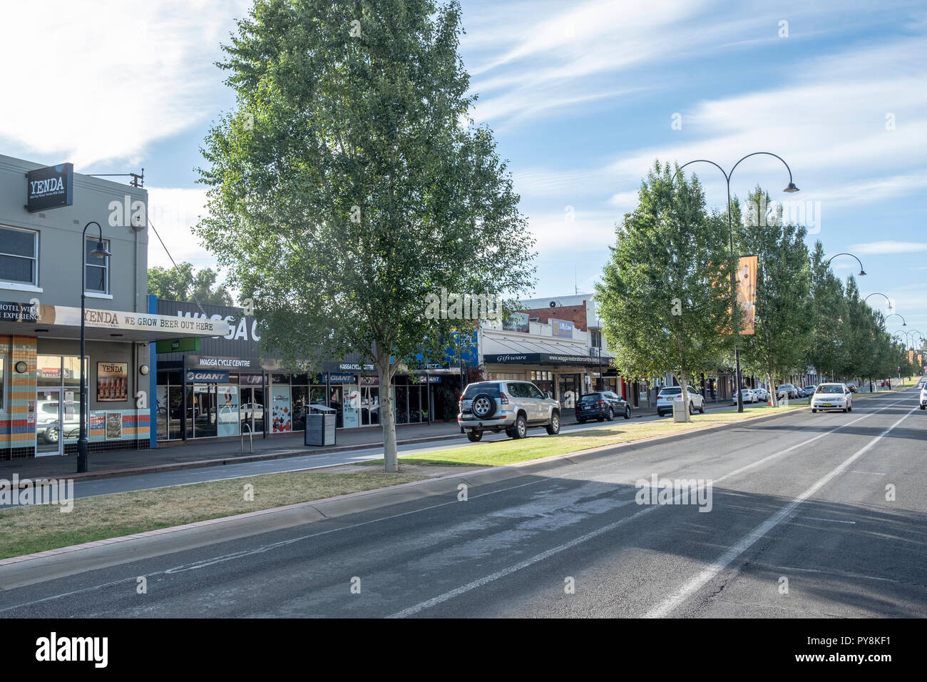 Wagga Wagga regional city in New South Wales and its high street ...