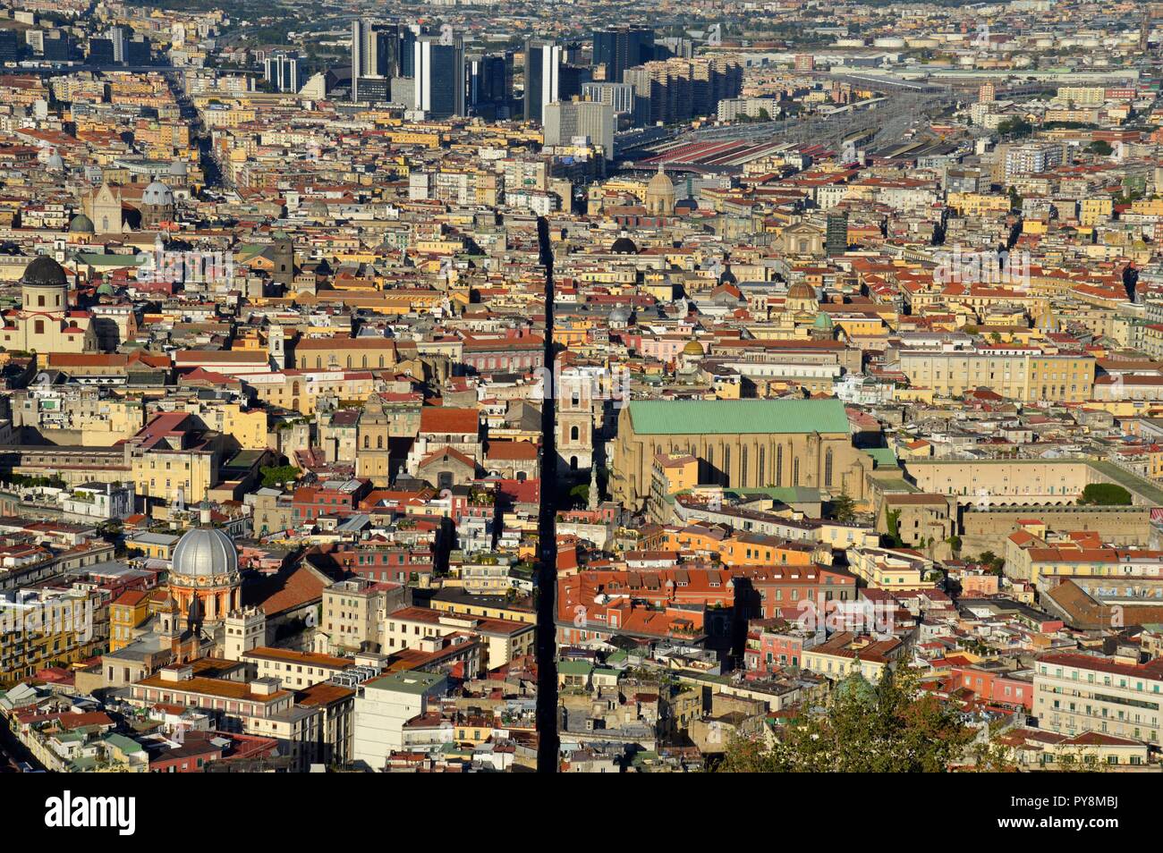 A city split in two Stock Photo - Alamy