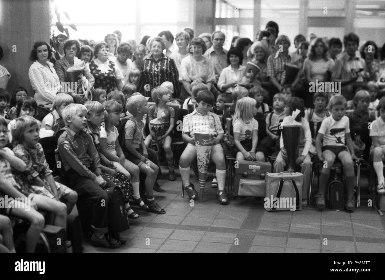 The first day of school at a primary school in Hagen (Germany) on ...