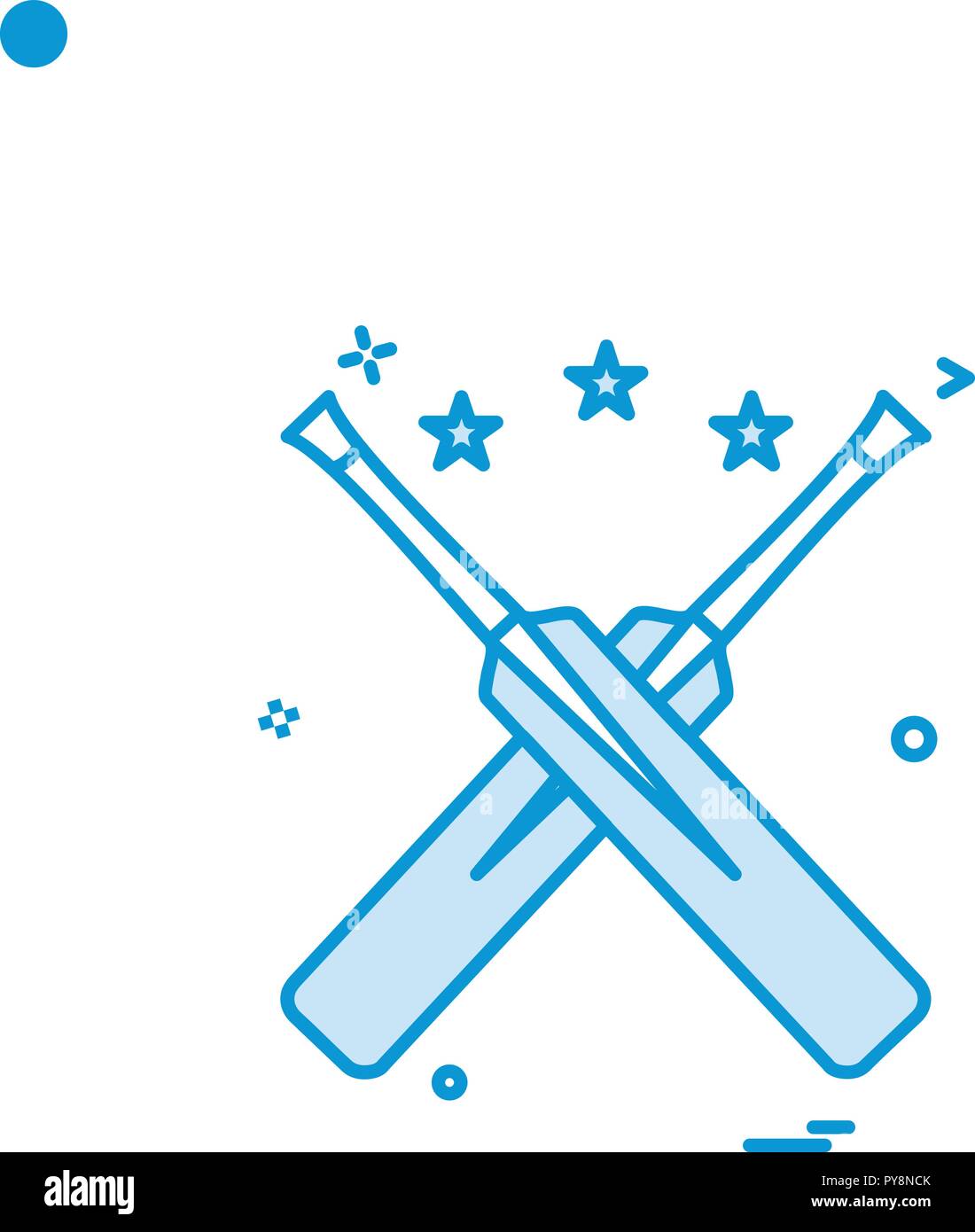 Cricket action branding stumps Stock Vector Images - Alamy