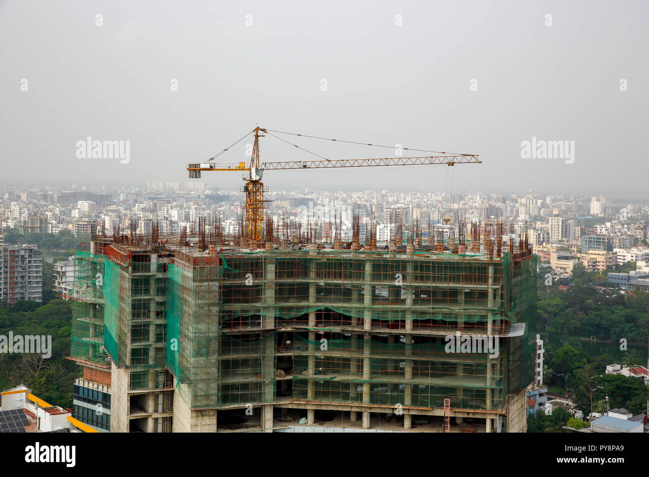 Aerial view of Gulshan area, Dhaka, Bangladesh Stock Photo - Alamy