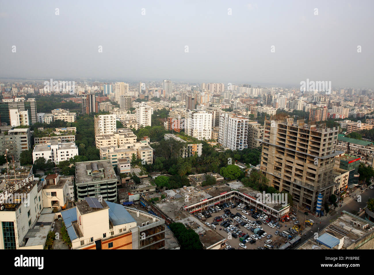 Aerial view of Gulshan area, Dhaka, Bangladesh Stock Photo - Alamy