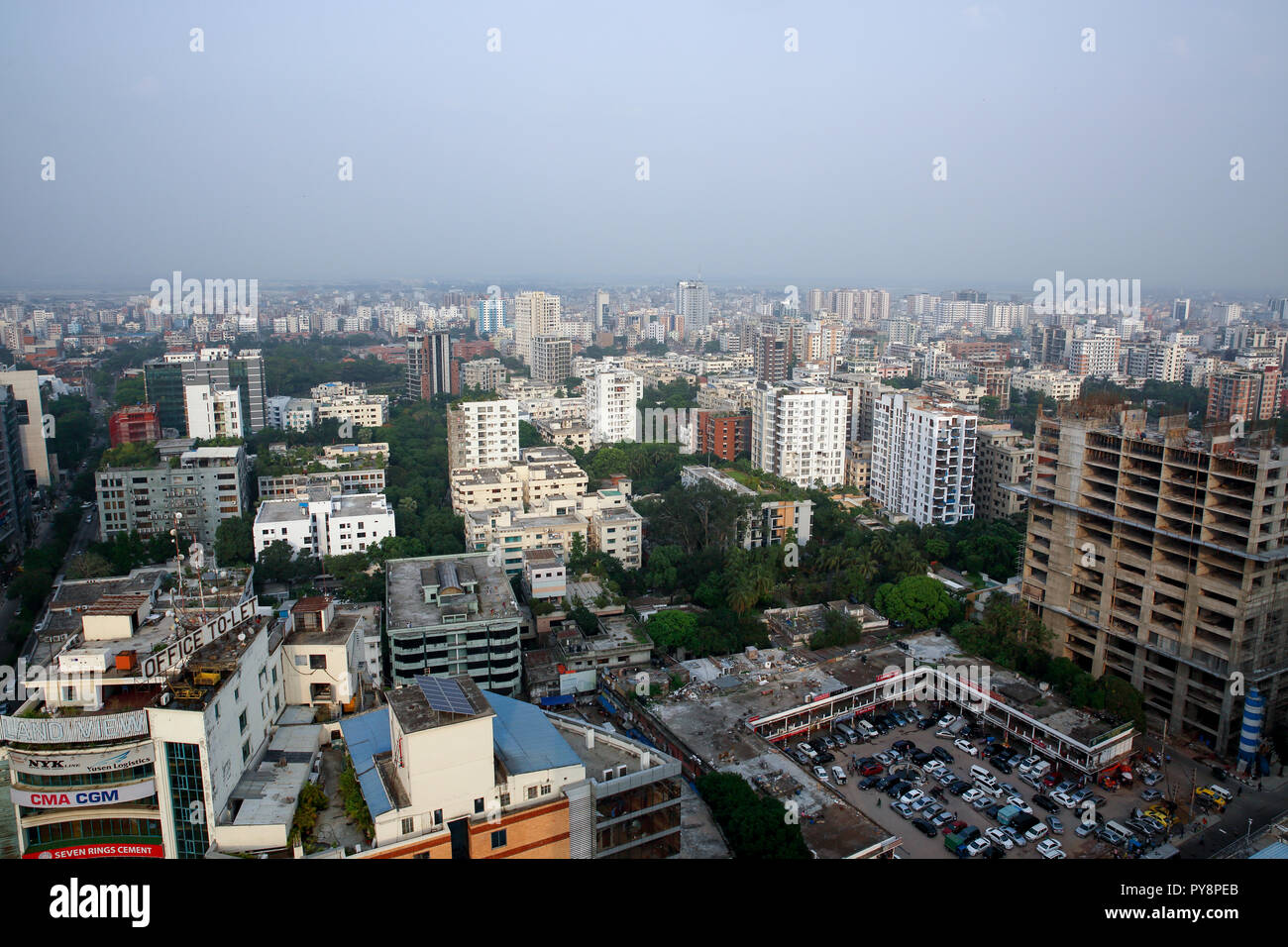 Aerial view of Gulshan area, Dhaka, Bangladesh Stock Photo - Alamy