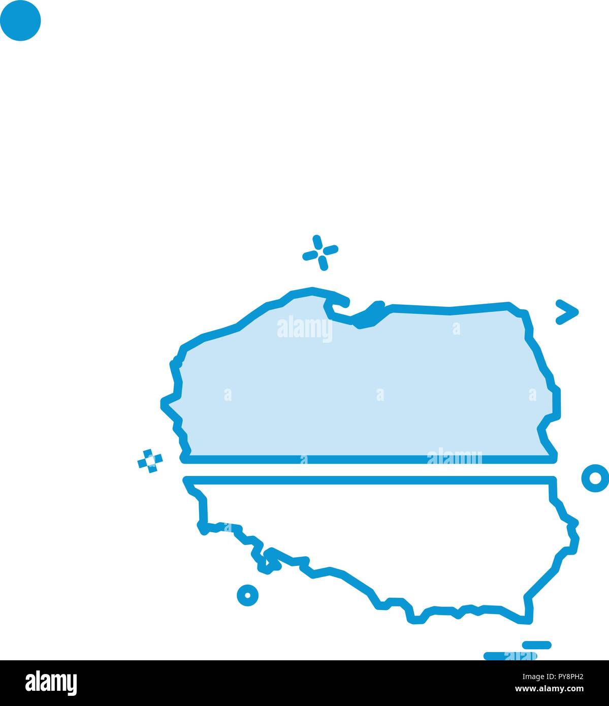 Poland map icon design vector Stock Vector Image & Art - Alamy