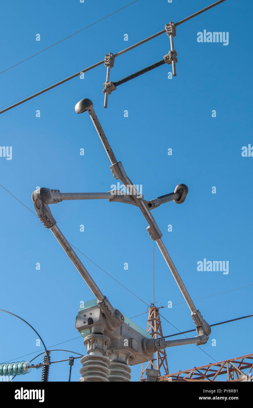 Electric power substation disconnecting switch Stock Photo - Alamy