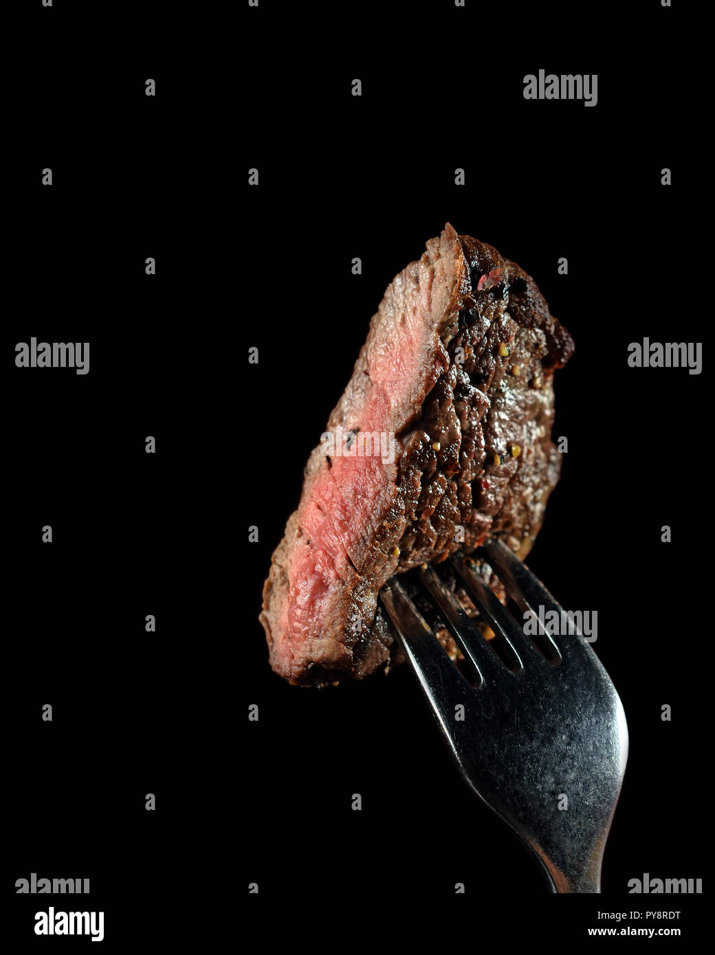 Rare steak fork hi-res stock photography and images - Alamy