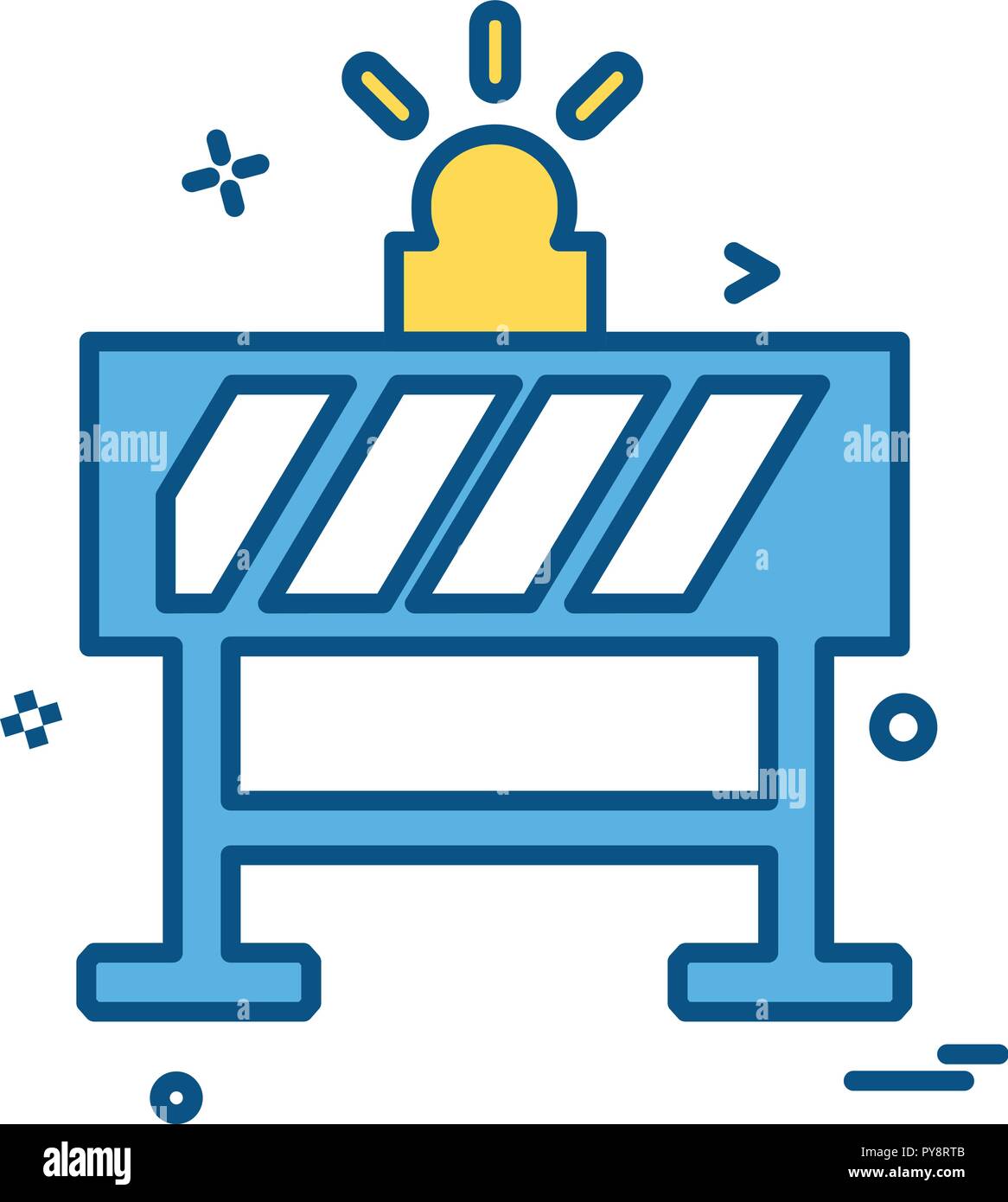 road blocker icon vector design Stock Vector Image & Art - Alamy