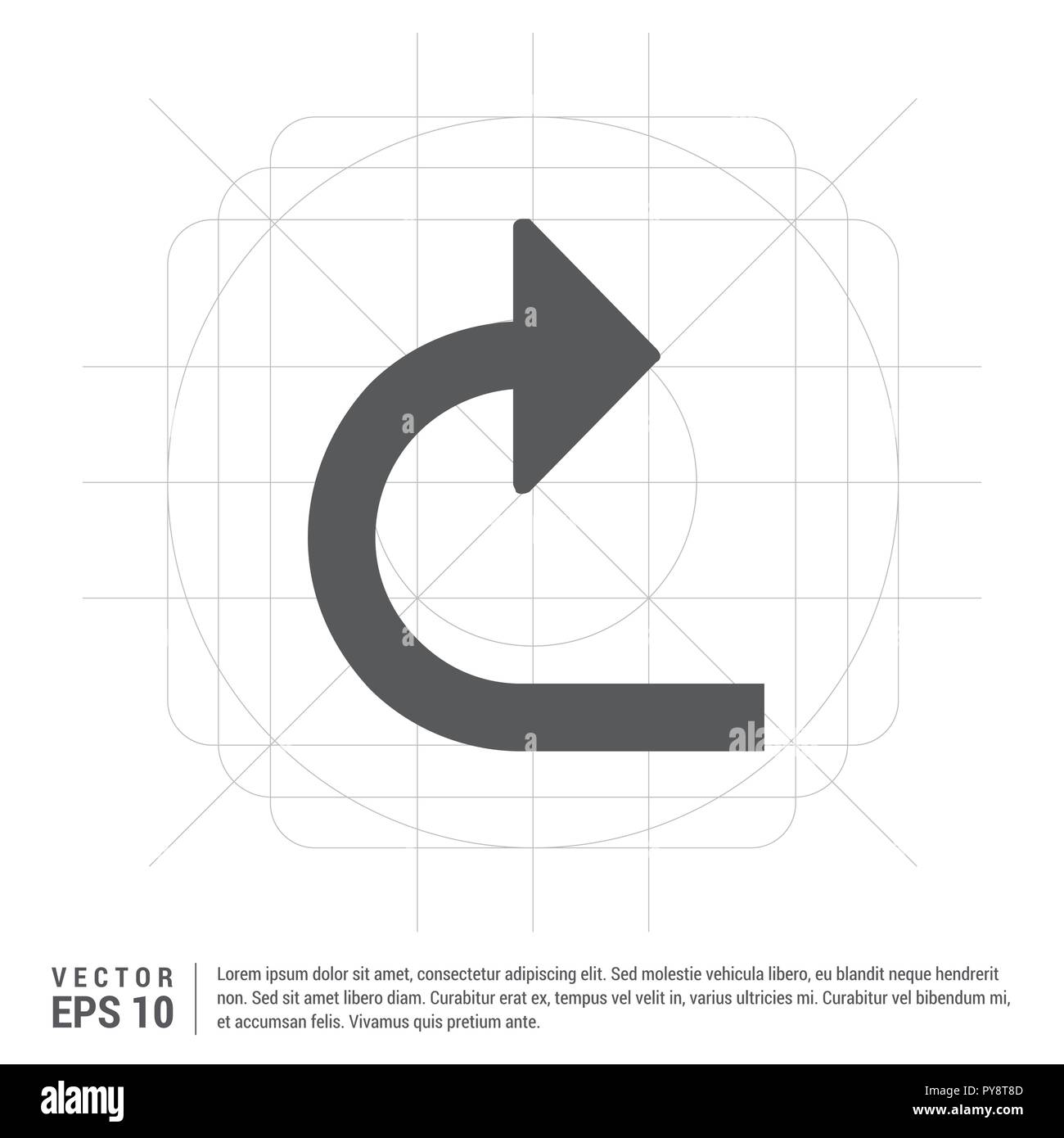 turn right arrow icon Stock Vector Image & Art - Alamy