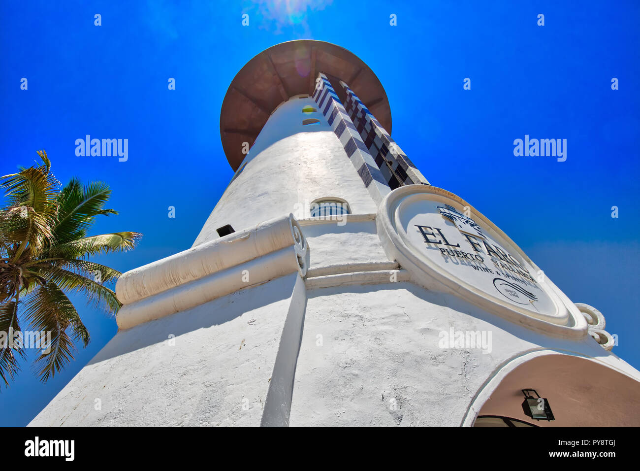 Puerto Vallarta, Mexico-22 April, 2018: Famous El Faro lighthouse with ...