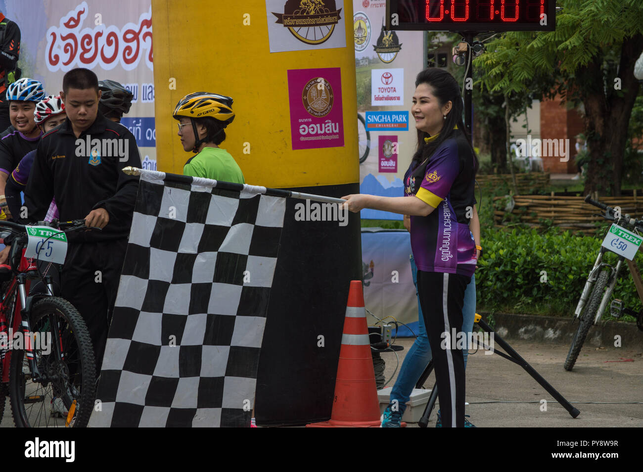 Chiang Rai, Thailand – October 14, 2018: “Bike for Chiangrai Games ...