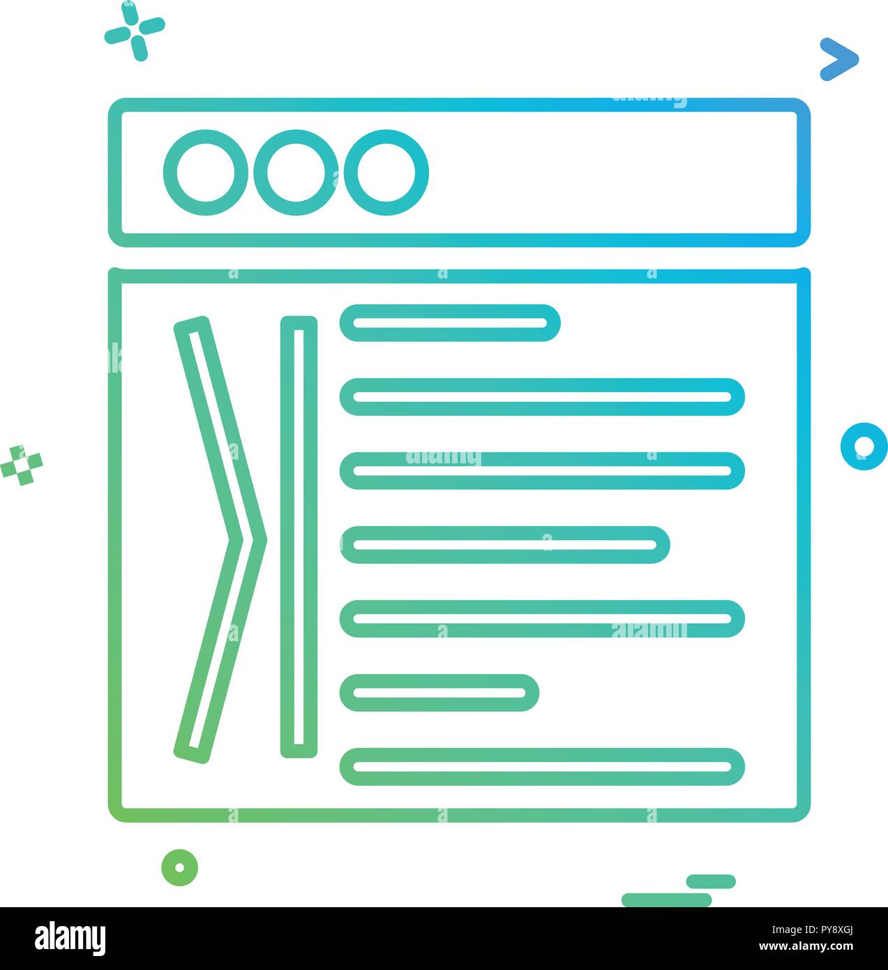 Web layouts icon design vector Stock Vector Image & Art - Alamy