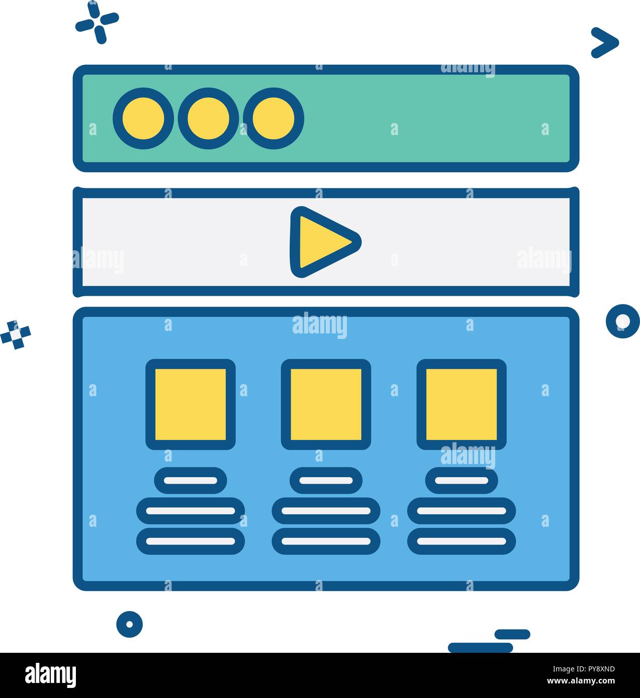 Web layouts icon design vector Stock Vector Image & Art - Alamy