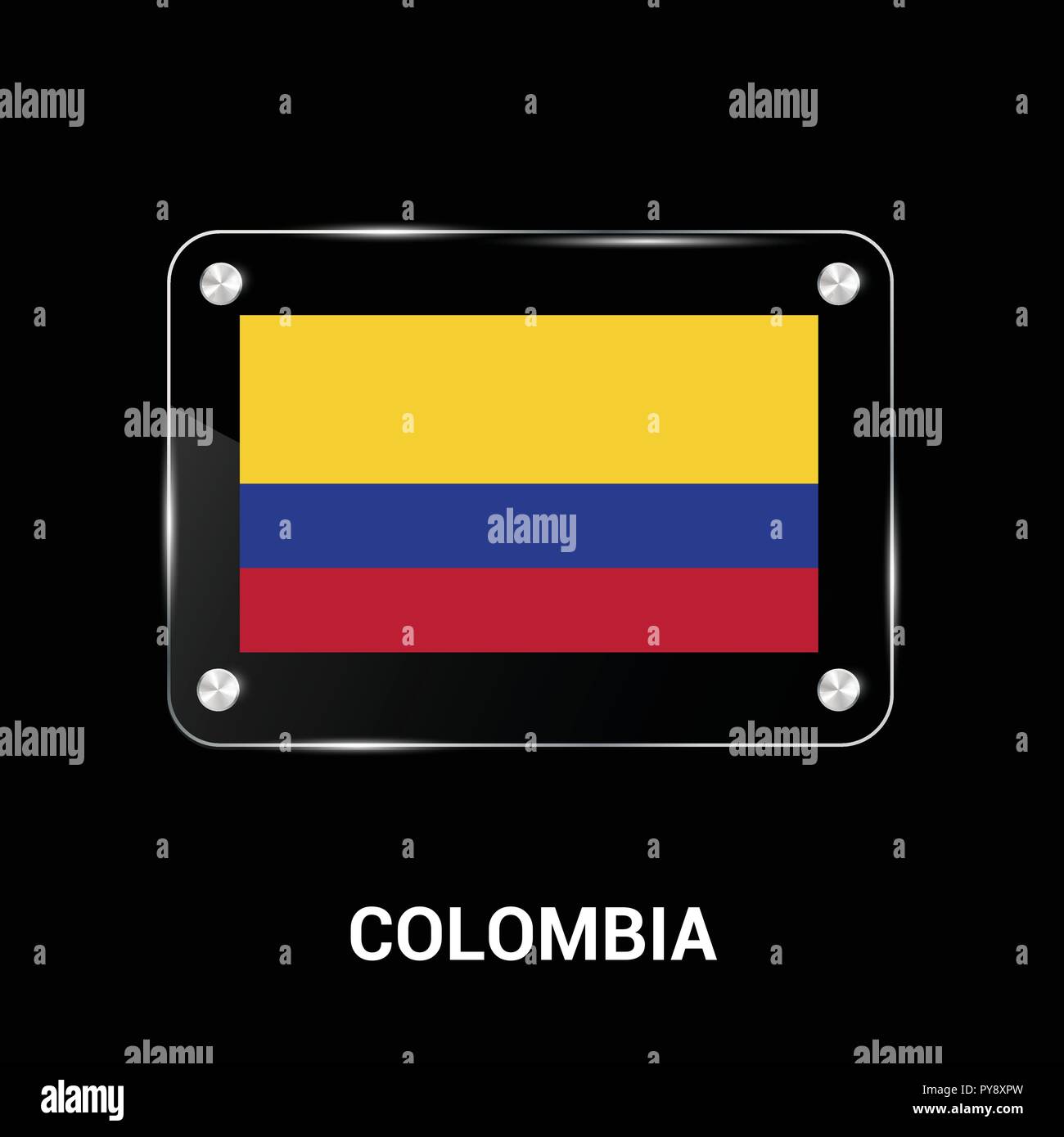 Colimbia flag design vector Stock Vector Image & Art - Alamy