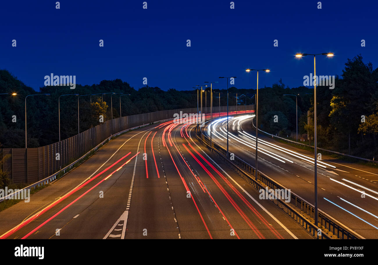 The M40 Motorway - near Junction 6 Stock Photo - Alamy