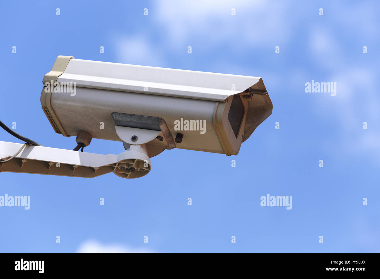 White Closed-circuit television (CCTV, Security Camera) 24 hours ...