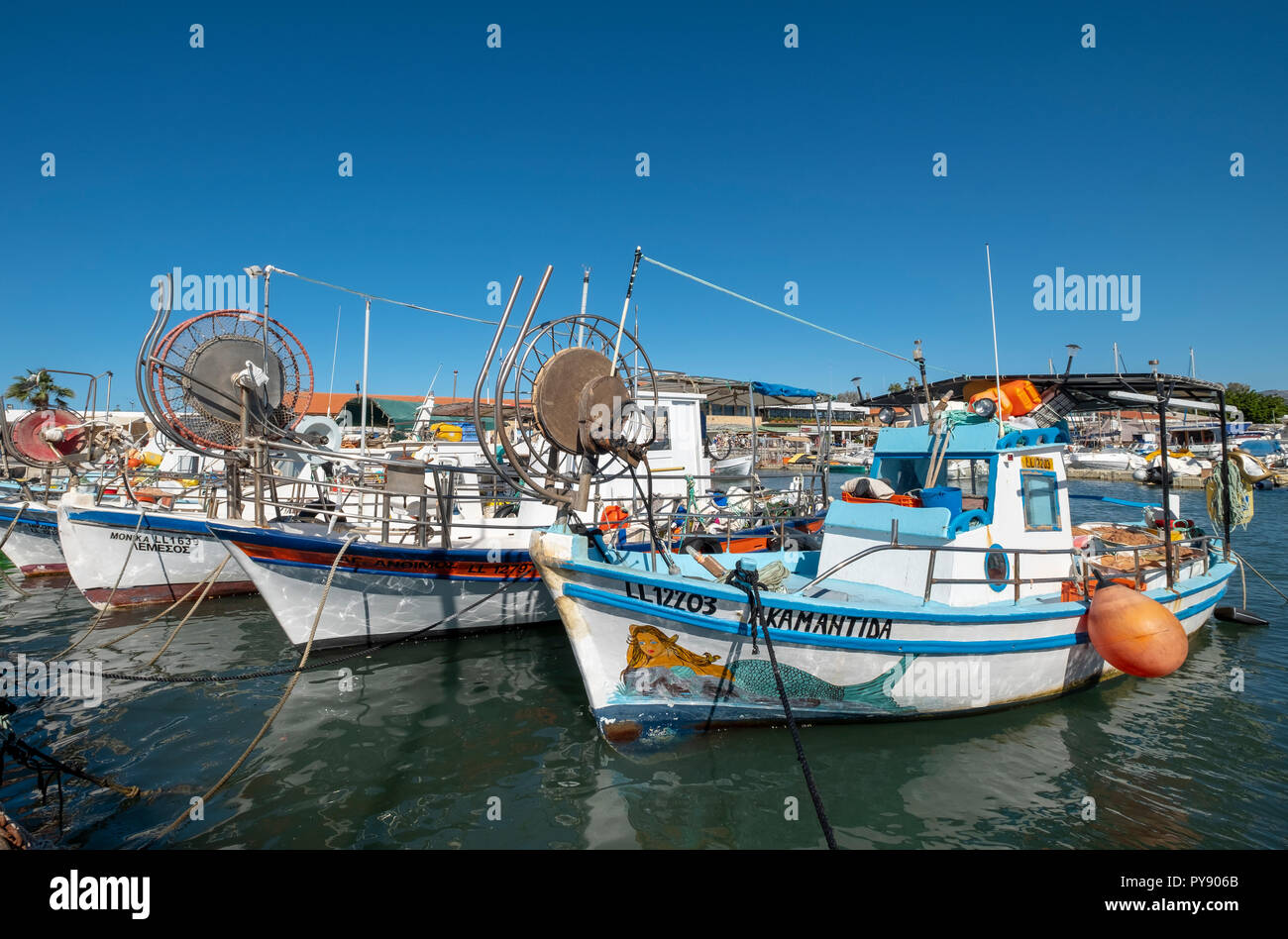 Cyprus fishing boats boat hi-res stock photography and images - Alamy