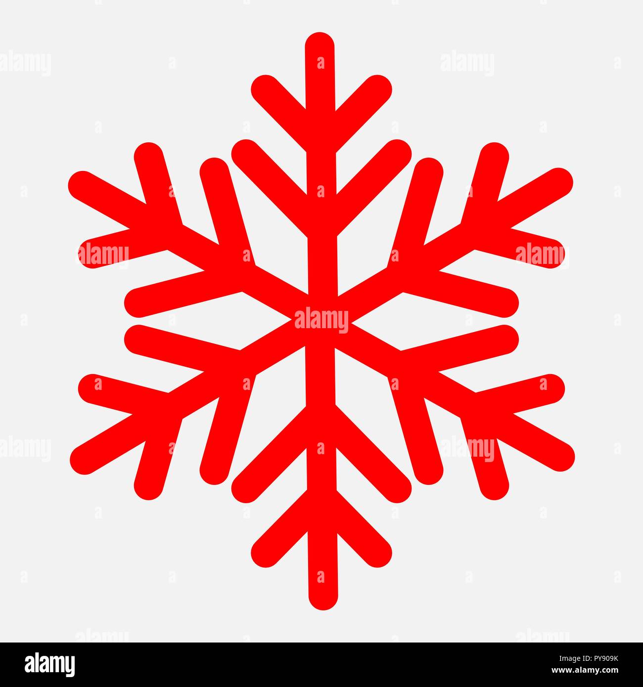 Vector illustration of snowflake template for winter holiday cards ...