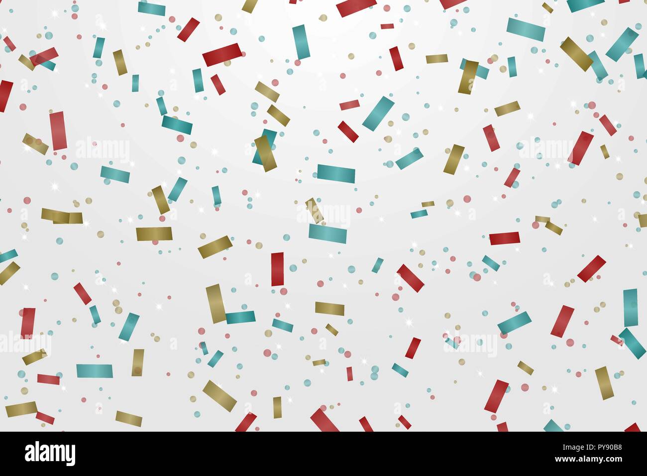 Vector illustration of holiday confetti pattern for greeting cards ...