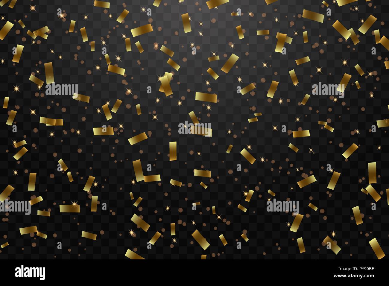 Vector illustration of holiday confetti pattern for greeting cards ...