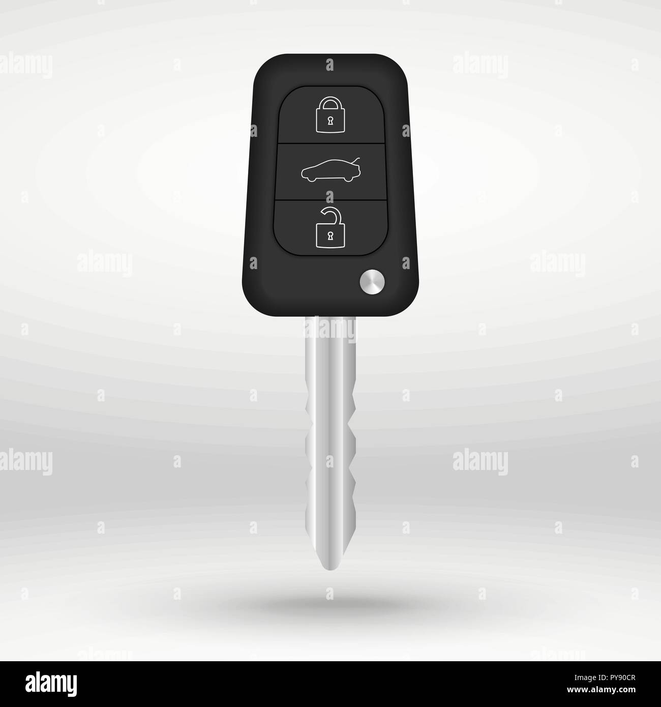 Colorful vector illustration of car key with buttons Stock Vector Image ...