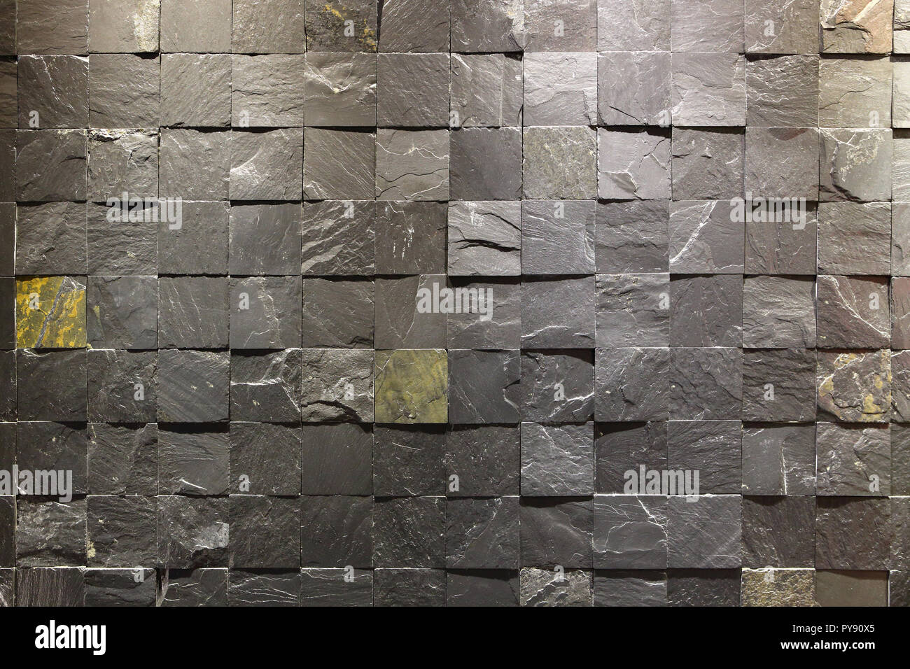 Square stone wall inside of the building Stock Photo - Alamy