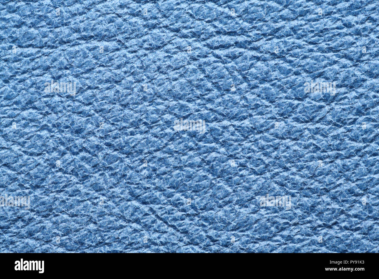 Life size Close up blue genuine leather texture Stock Photo - Alamy