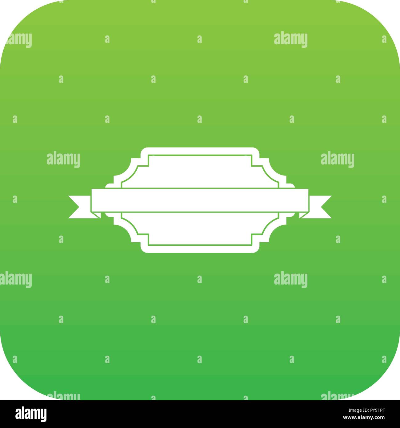 Banner or label icon digital green Stock Vector Image & Art - Alamy
