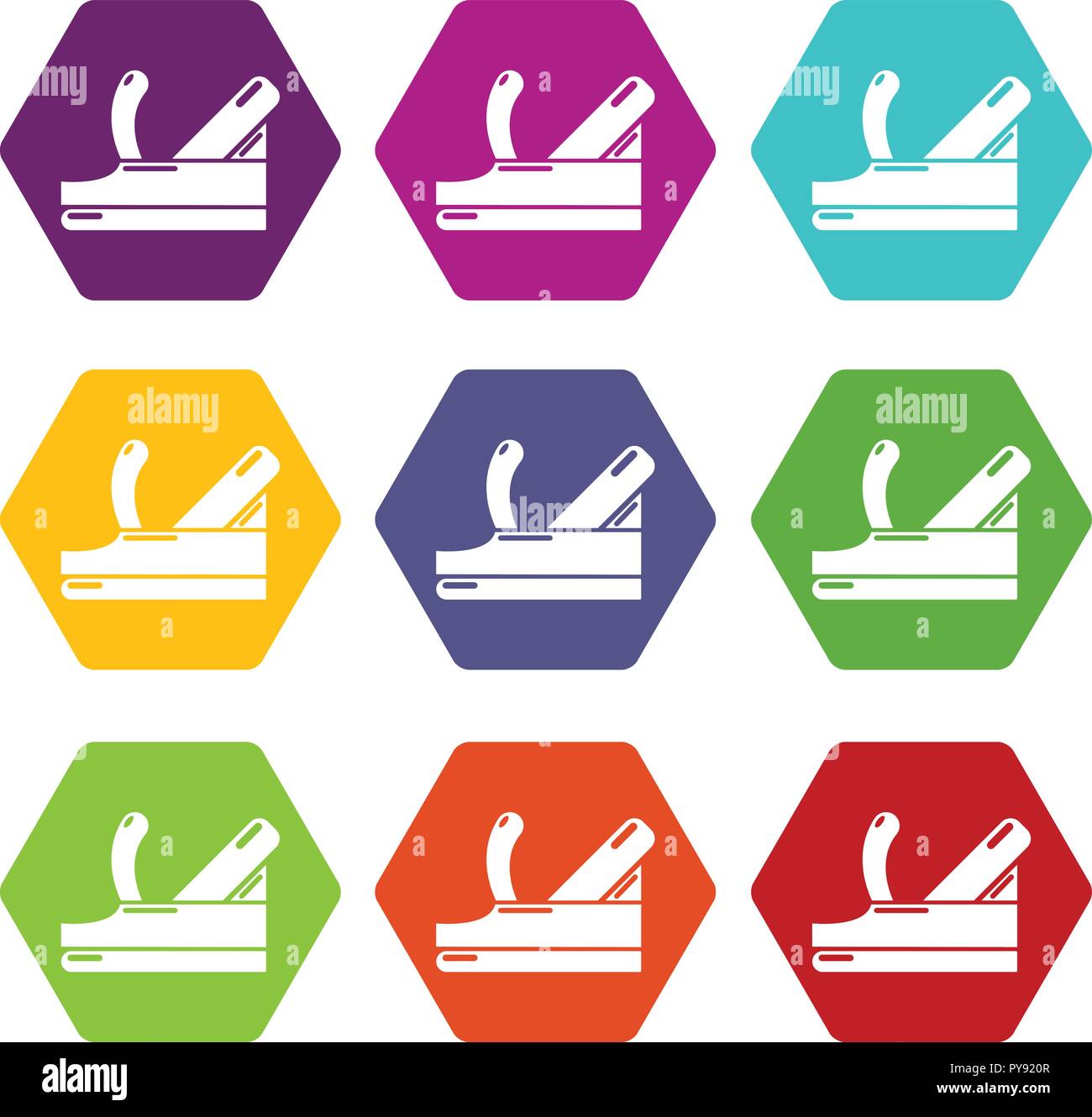 Plane icons set 9 vector Stock Vector Image & Art - Alamy