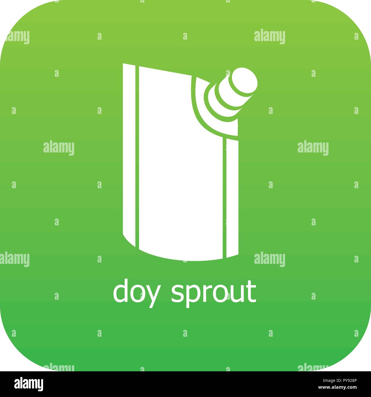 Doy pack icon green vector Stock Vector Image & Art - Alamy