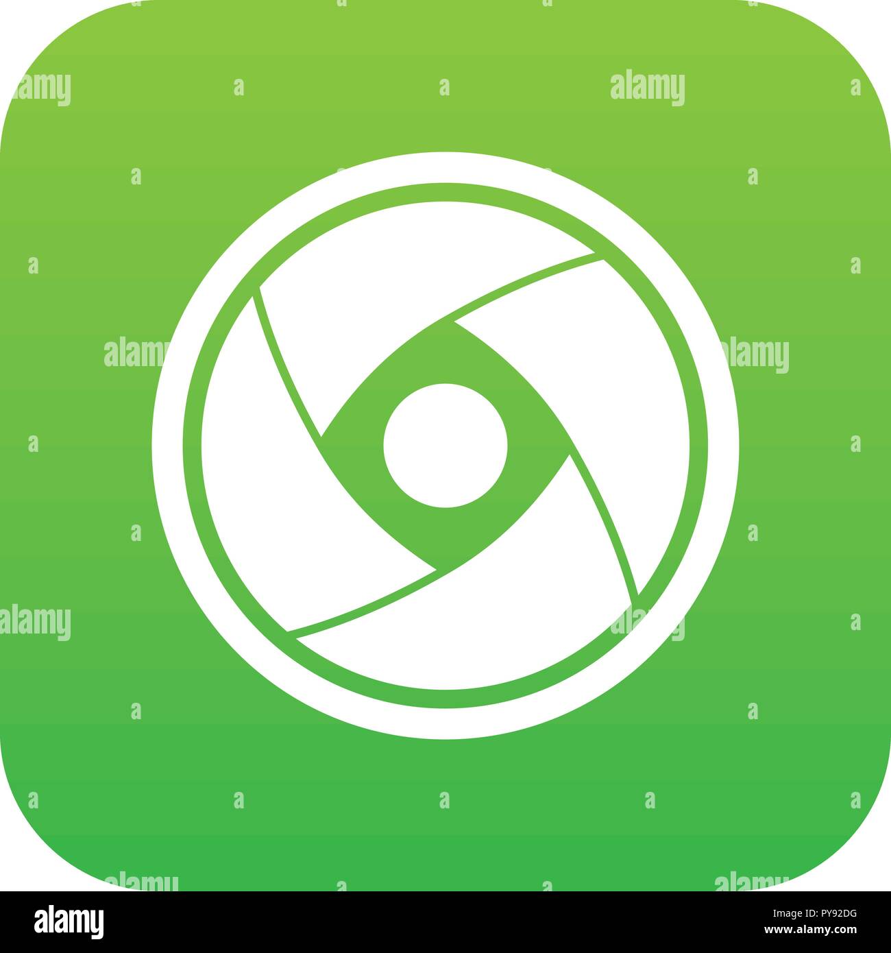 Camera lens icon digital green Stock Vector Image & Art - Alamy