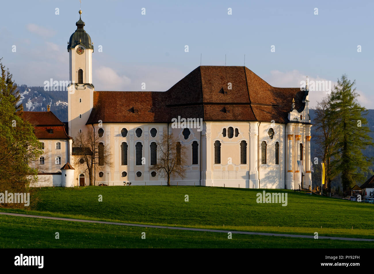 Wieskirche near Steingaden (Pilgrimage Church of Wies), Weilheim ...