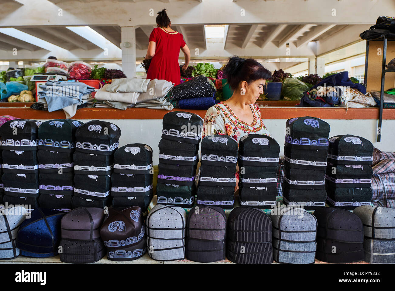 Uzbekistan, Samarkand, Unesco World Heritage, Siab bazaar Stock Photo ...