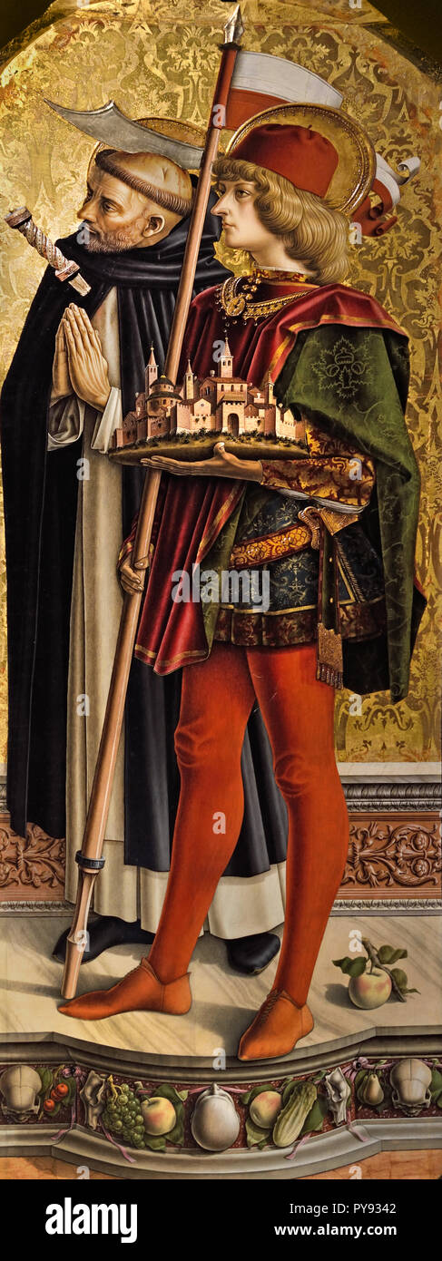 Camerino Triptych (Triptych of Saint Domenico) Carlo Crivelli, 1430-1495,15th Century, Italy ...