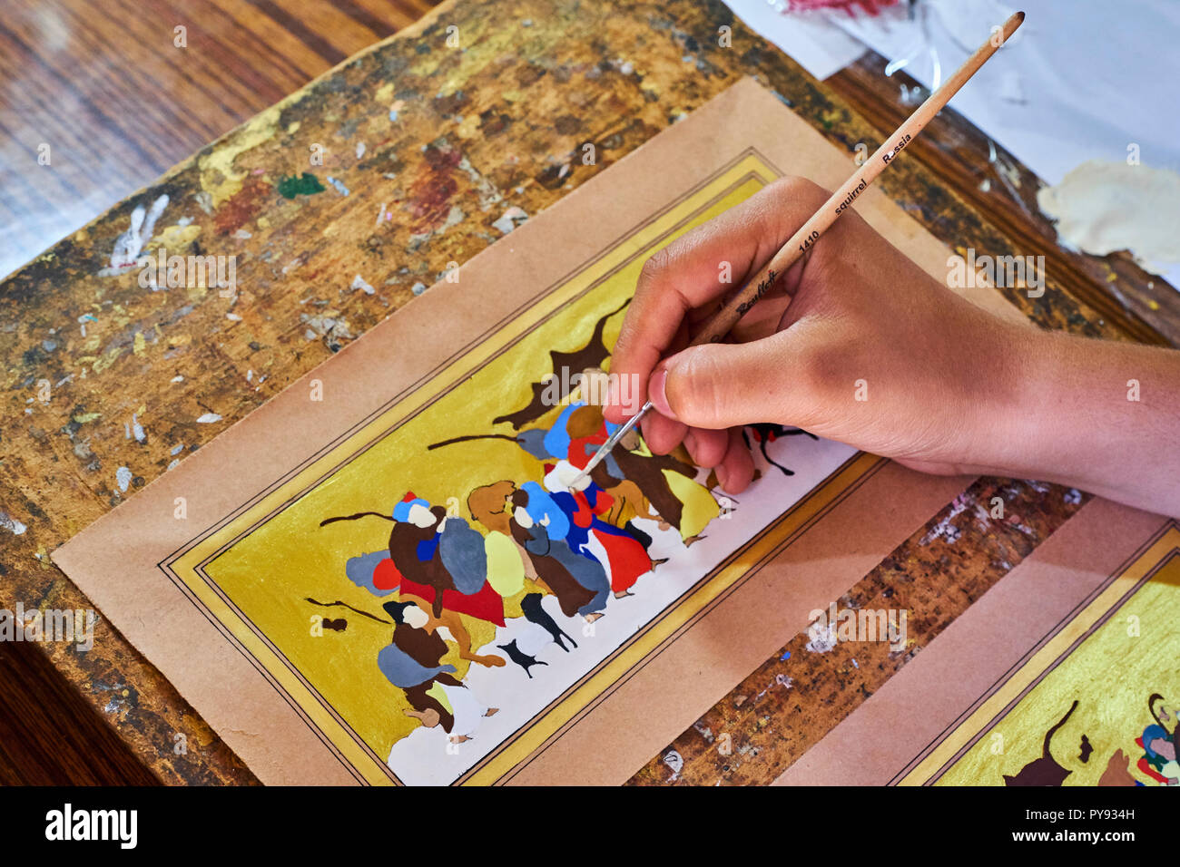 Uzbekistan silk road unesco painting hi-res stock photography and ...