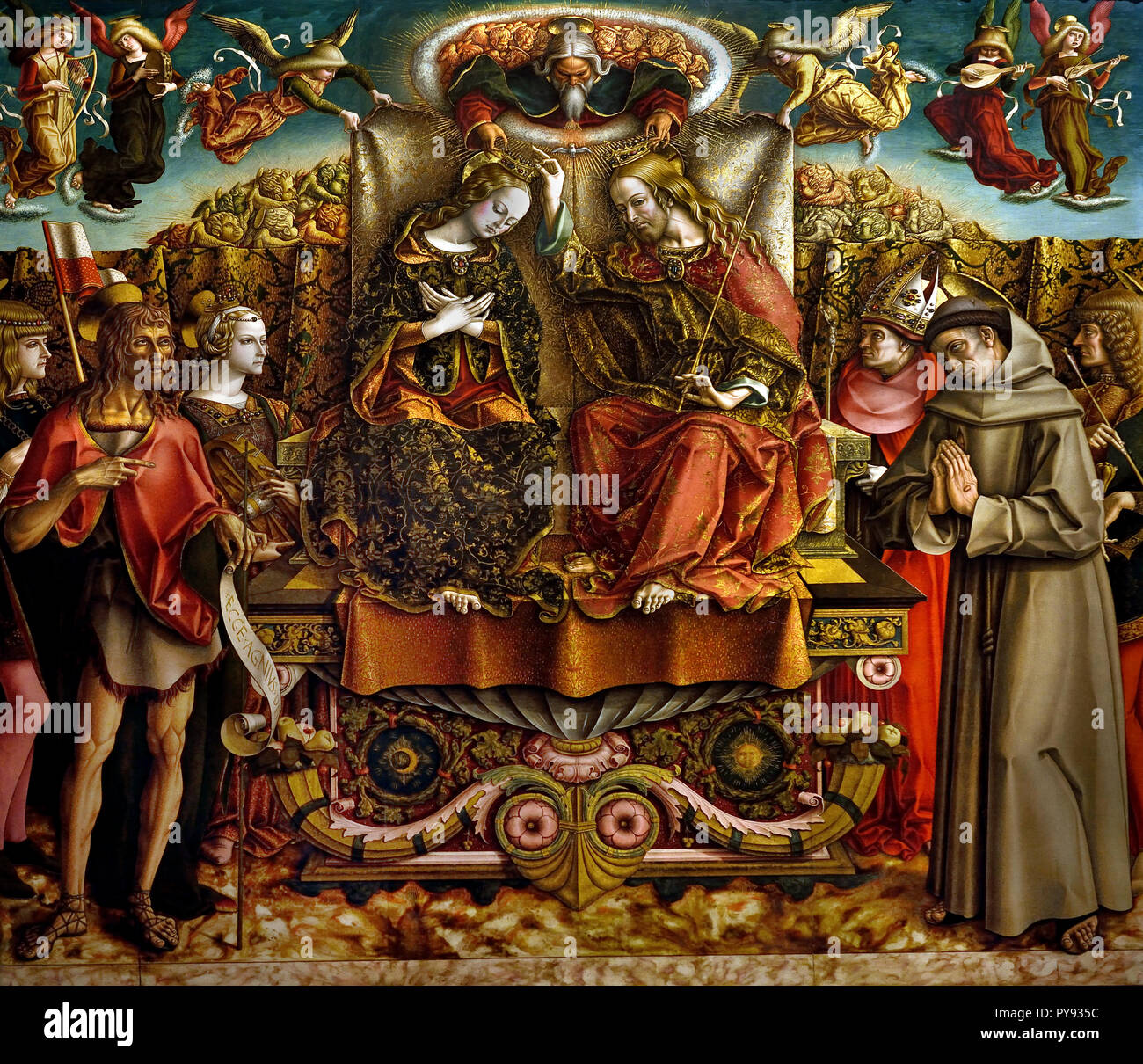 Coronation of the Virgin 1493 by Carlo Crivelli, 1430-1495, 15th ...