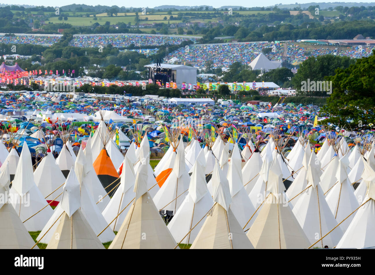 Teepee festival hi-res stock photography and images - Alamy